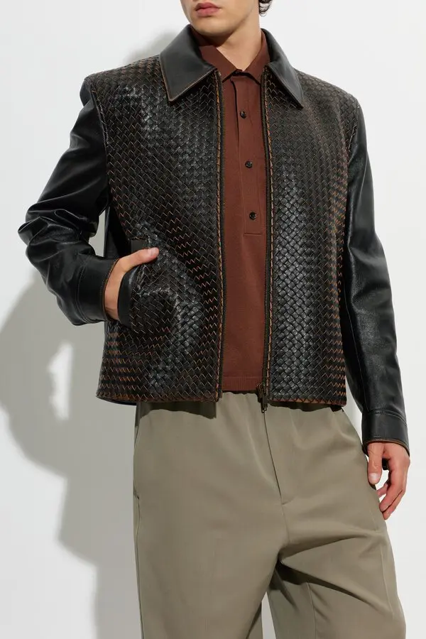 Bottega Veneta Lambskin Leather Jacket