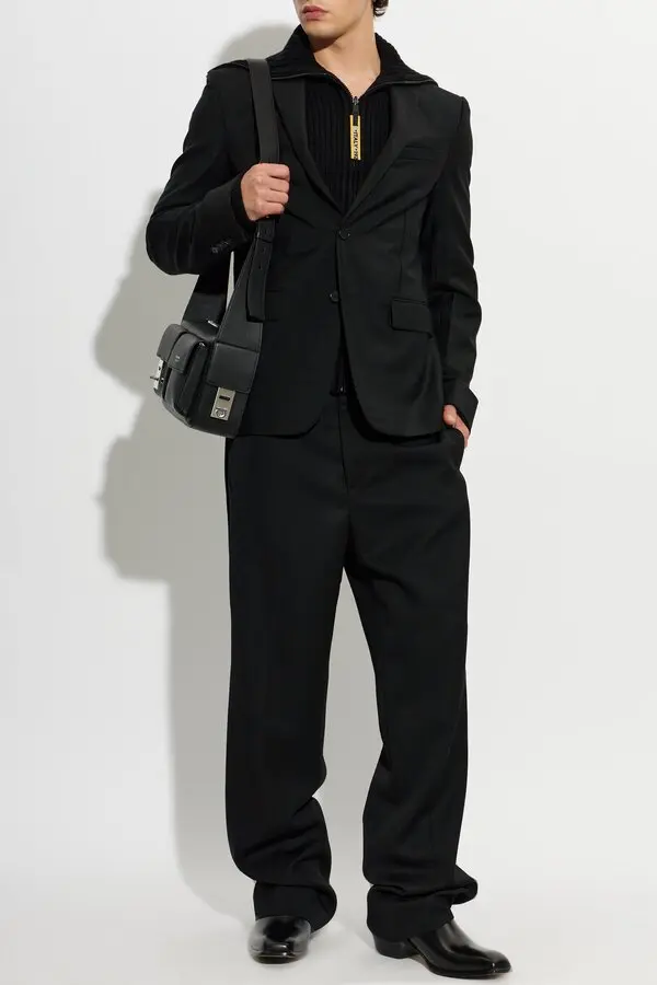 Fendi Wool Blazer With Open Lapels