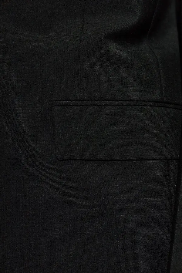 Fendi Wool Blazer With Open Lapels