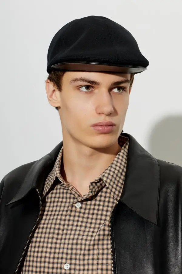 Giorgio Armani Wool Flat Cap