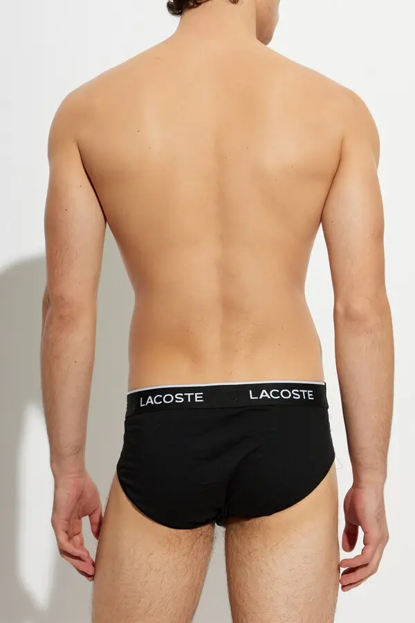 Lacoste Three-pack Of Cotton Briefs