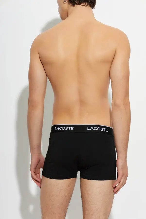 Lacoste Three-pack Of Cotton Boxer Briefs
