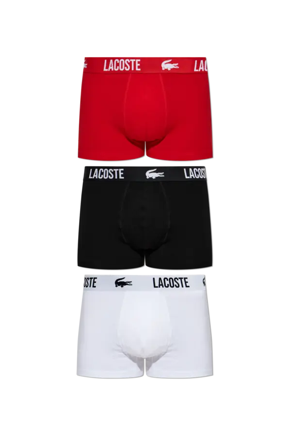 Lacoste Three-pack Of Cotton Boxers By
