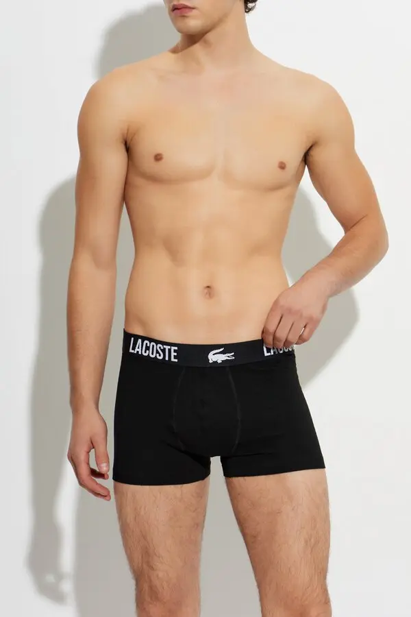 Lacoste Three-pack Of Cotton Boxers By