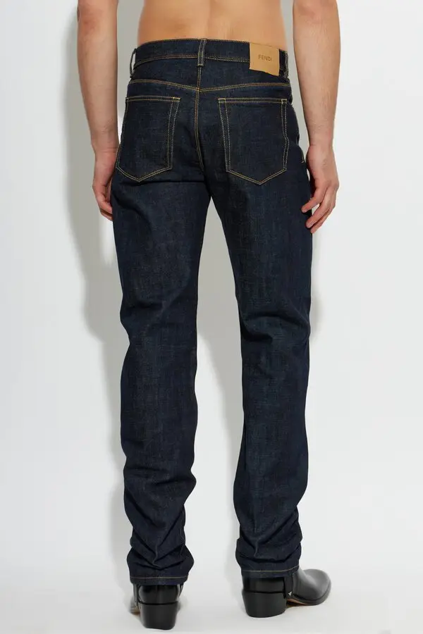 Fendi Straight-leg Jeans – Deep Navy By