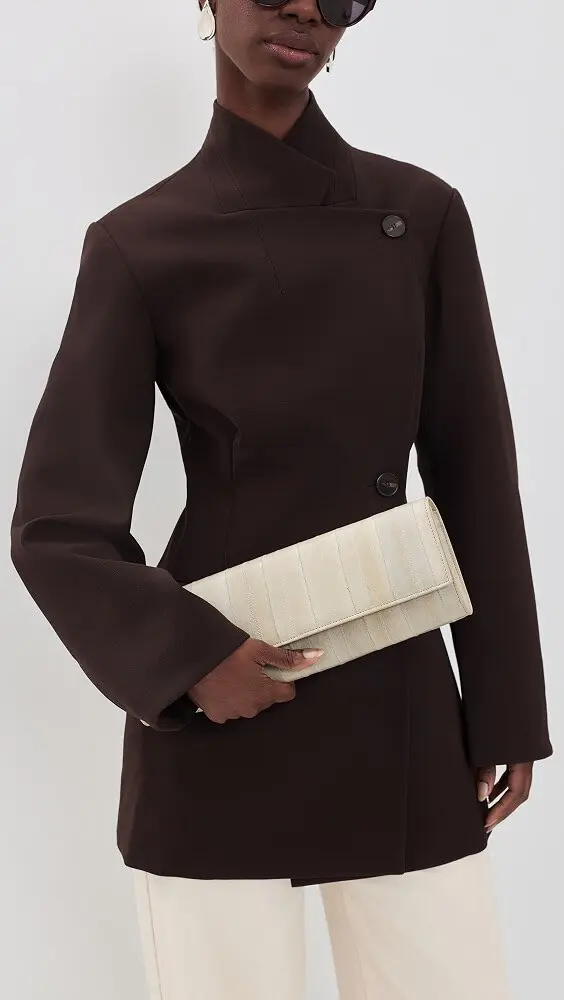 Proenza Schouler Hex Clutch In Eel