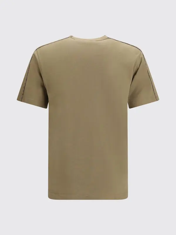 Burberry Crewneck Cotton T-shirt With Tone-on-tone Embroidered Ekd Logo