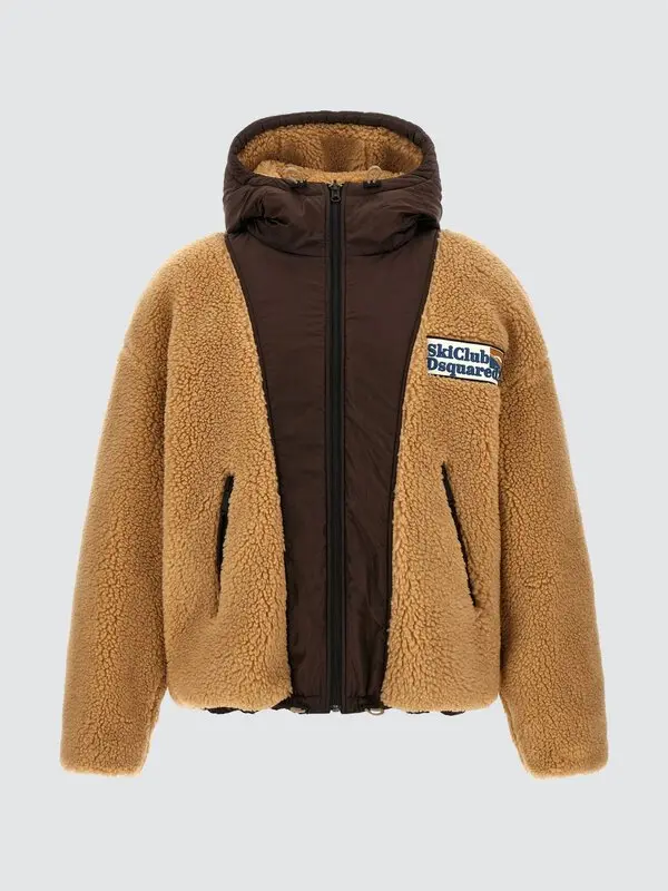 Dsquared2 Reversible Bi Sherpa Hooded Jacket