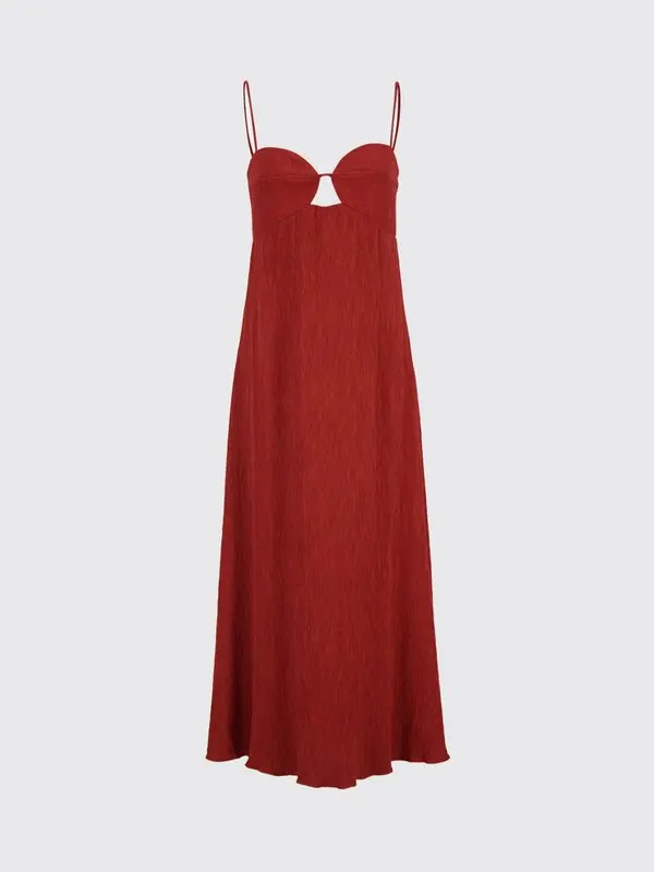 Johanna Ortiz Long Bustier Evening Gown In Viscose With Sweetheart Neckline