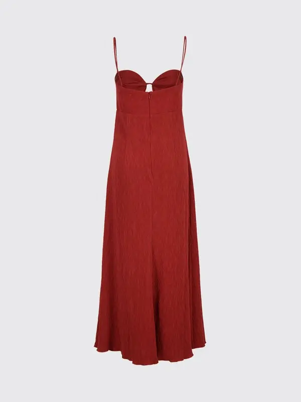 Johanna Ortiz Long Bustier Evening Gown In Viscose With Sweetheart Neckline