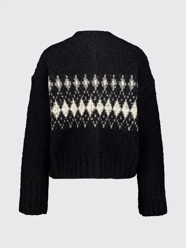 Altuzarra Wool Crewneck Cardigan With Abstract Jacquard Pattern