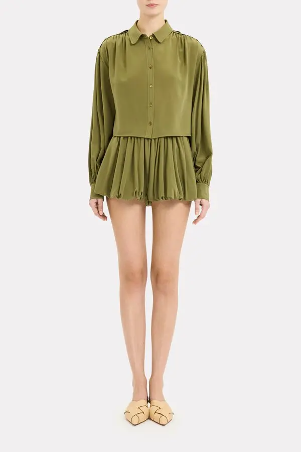 Ulla Johnson Fiore Ls Cropped Blouse