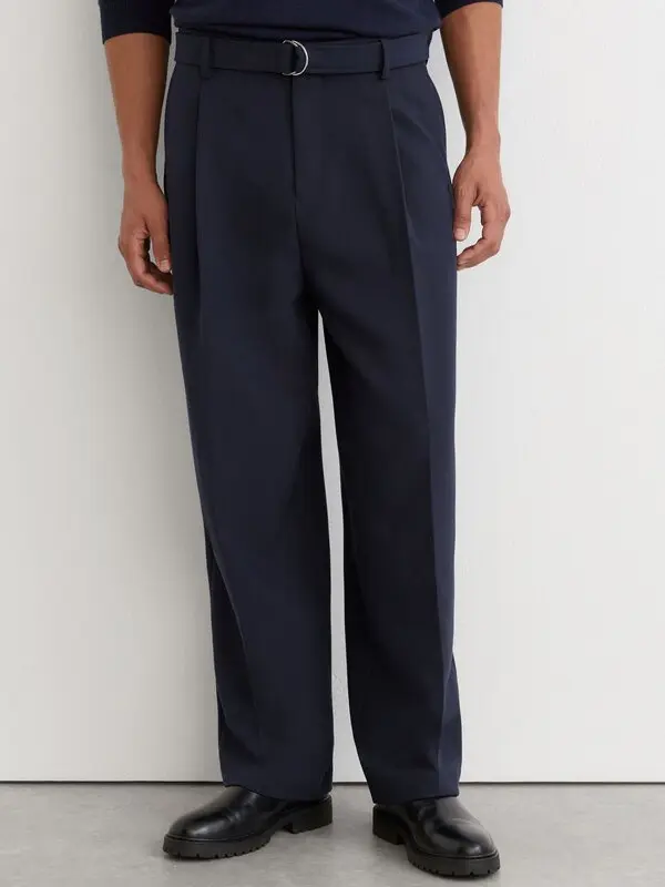 REISS Atwell Relaxed-fit Belted Trousers