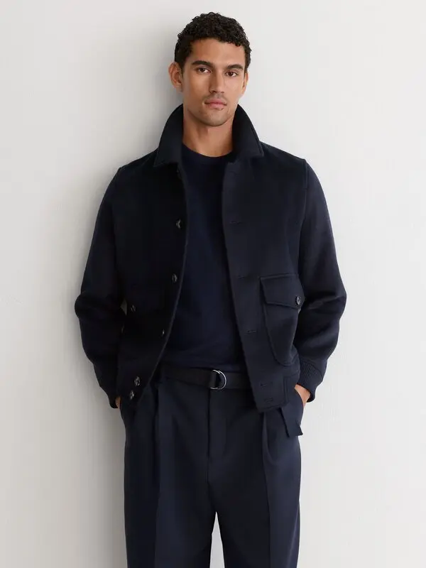 REISS Atwell Relaxed-fit Belted Trousers