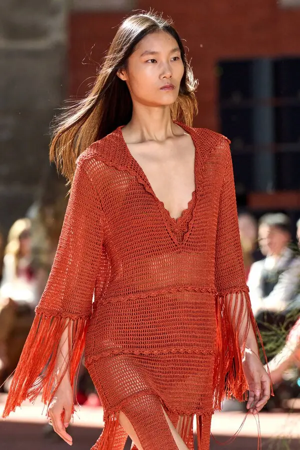 Ulla Johnson Appoline Fringe Knit Dress