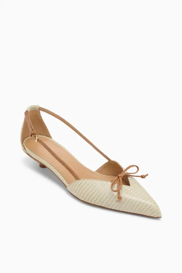 Ulla Johnson Bow Kitten Heel Slingback