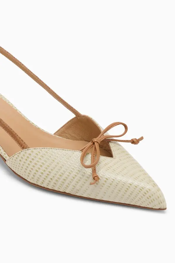 Ulla Johnson Bow Kitten Heel Slingback