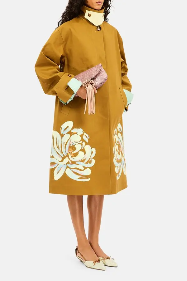 Ulla Johnson Canogan Hand Painted Trench Coat