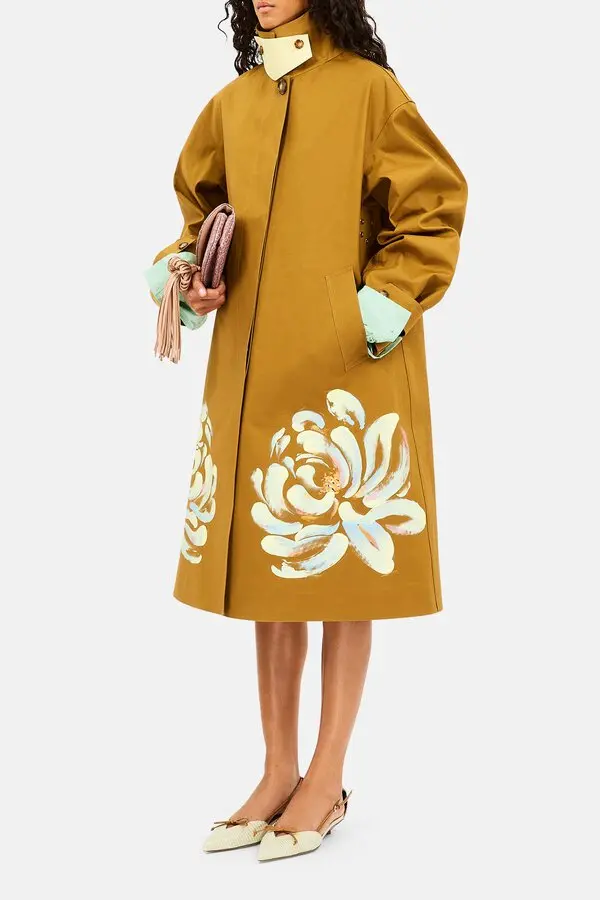 Ulla Johnson Canogan Hand Painted Trench Coat