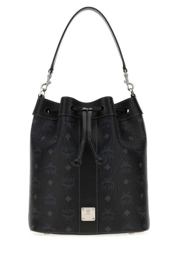 Mcm Canvas Dessau Mini Bucket Handbag