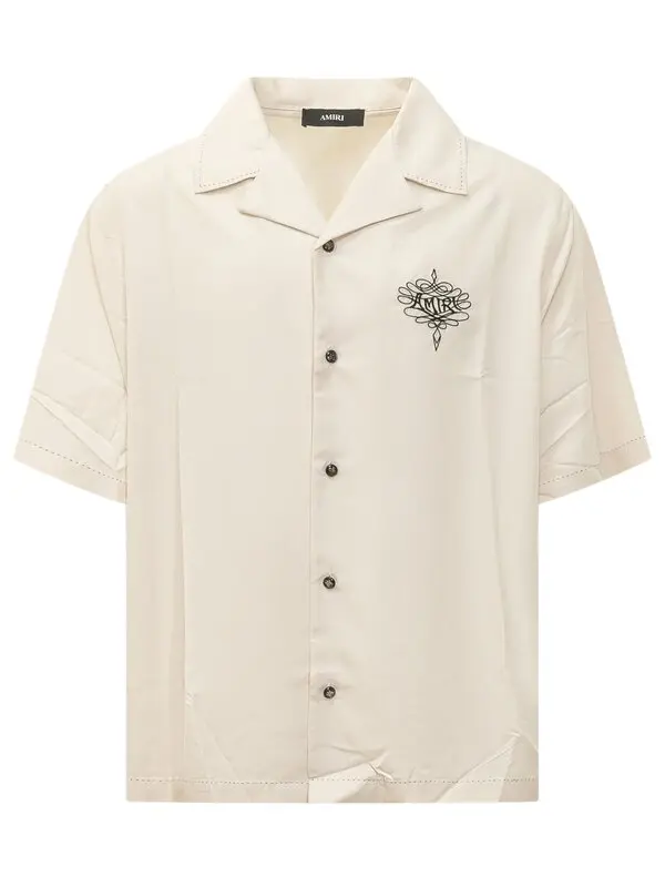 Amiri Lasso Camp Shirt In Modal Blend