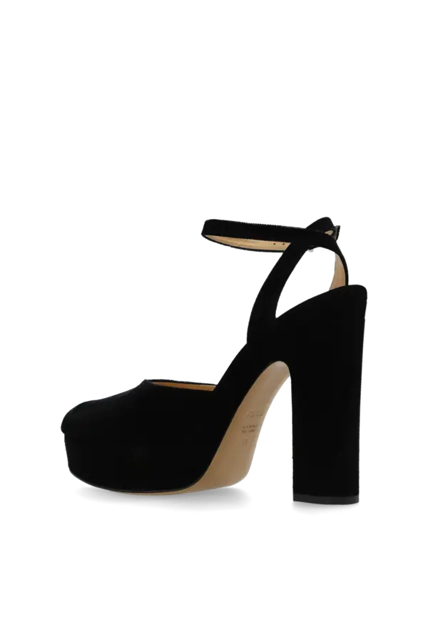 Fendi After 9 High Heel Platform Sandals - Black