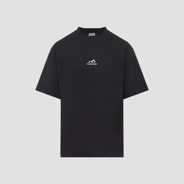 Balenciaga Medium Fit Cotton T-shirt - Black