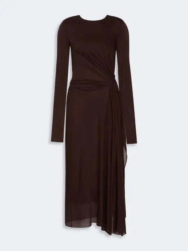 Max Mara Lightweight Viscose Crepe T-shirt Gauze Dress