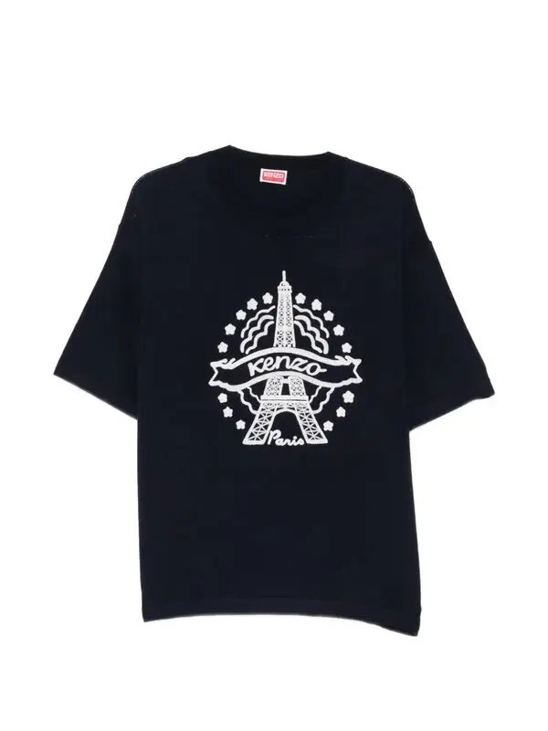Kenzo Embroidered Front Crewneck Sweater