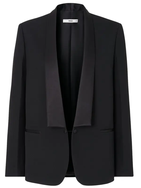 Fendi Tailored Shawl Lapel Blazer - Black