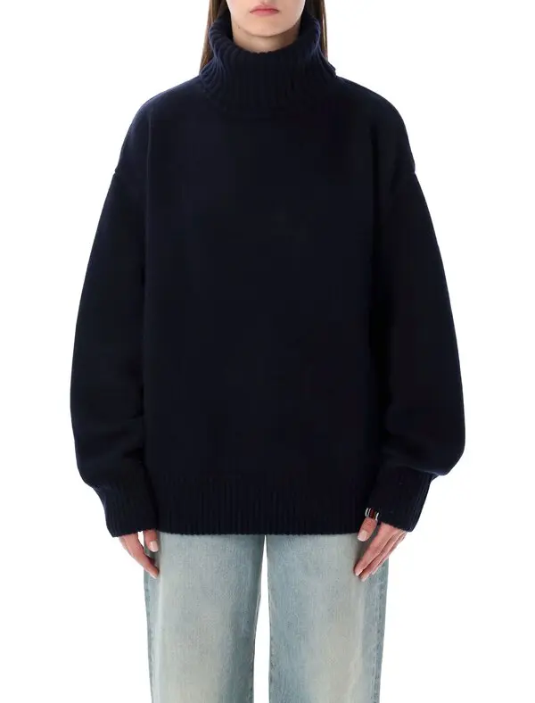 Extreme Cashmere Oversized Cashmere Turtleneck Sweater - Blu