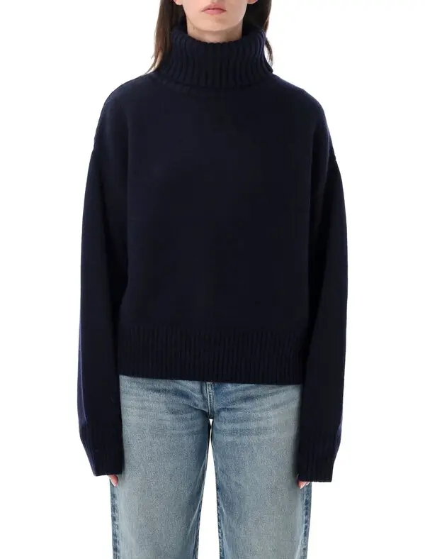 Extreme Cashmere Oversized Cashmere Turtleneck Sweater - Blu