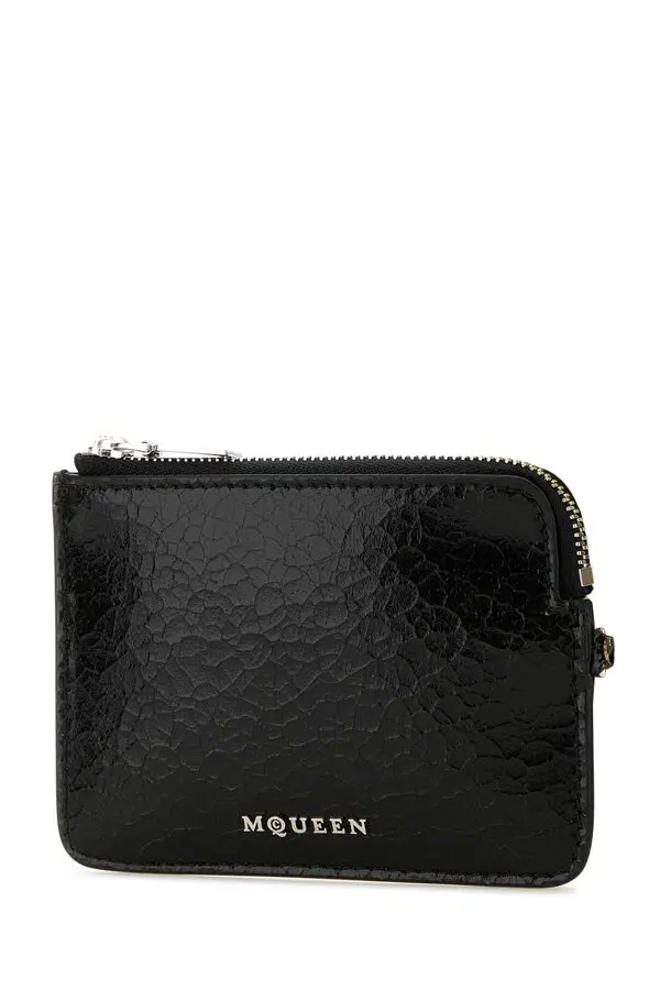 Alexander McQueen Mini Sling Pip Coin Pouch Handbag - Black