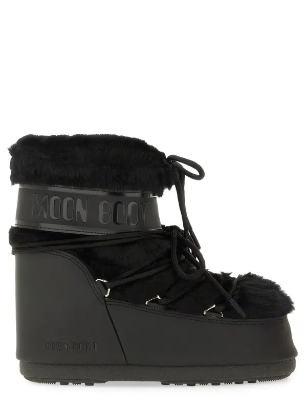 Moon Boot Icon Low Mini Boots - Black