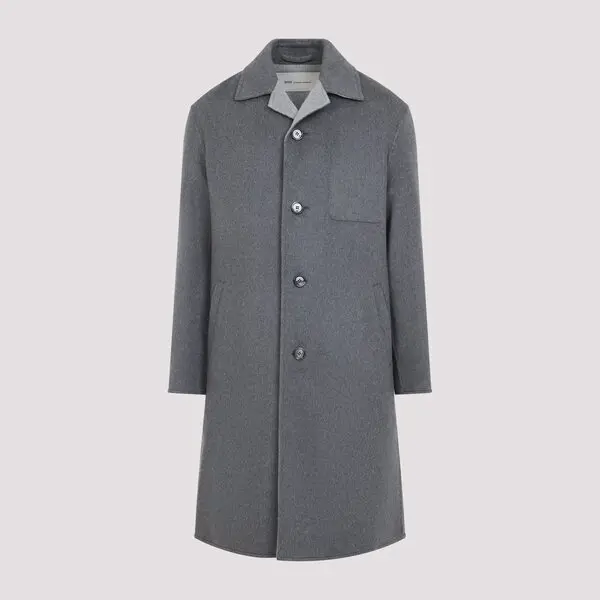 AMI Paris Double-breasted Wool Cashmere Car Coat Jacket