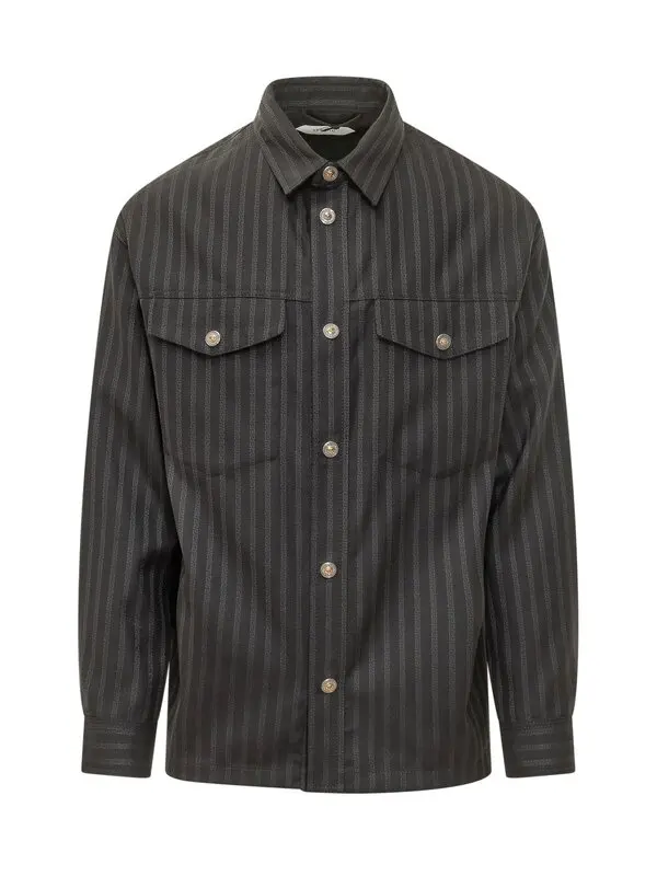 Versace Greek Jacquard Blouson Overshirt