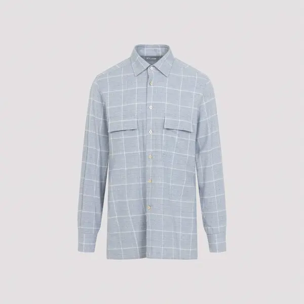 Kiton Plaid Button-up Shirt