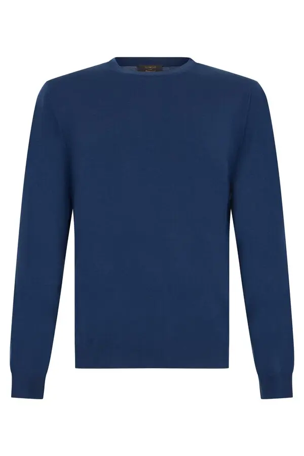 SLOWEAR Crewneck Virgin Wool Sweater For - Light Blue