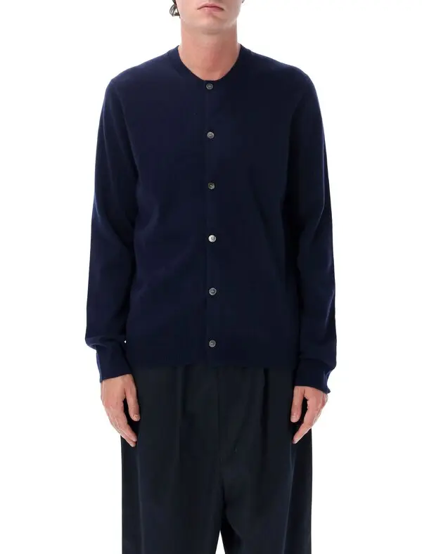 Comme Des Garçons Button-front Wool Cardigan