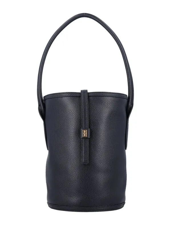 BY MALENE BIRGER Leather Bucket Shoulder Bag - Nero