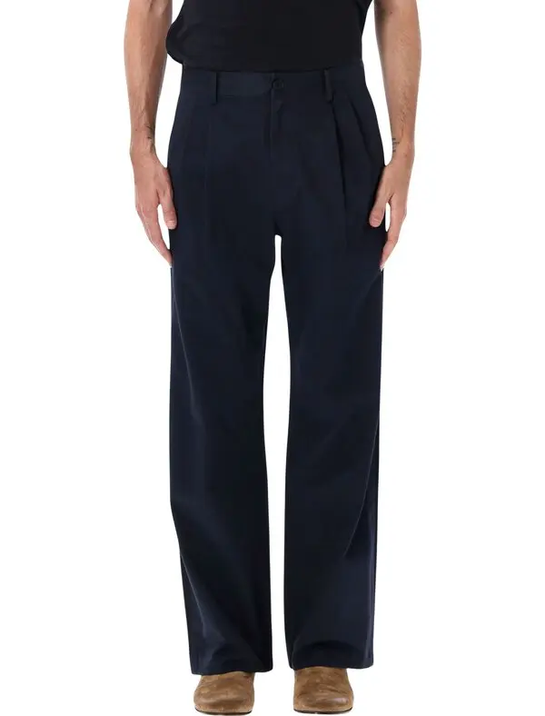 TONYWACK Pleated Wide-leg Trousers