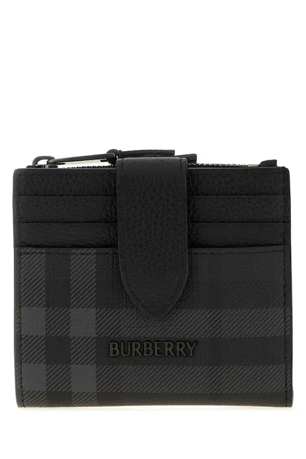 Burberry Printed Canvas Card Holder Mini 10 Cm X 9 Cm X 2 Cm