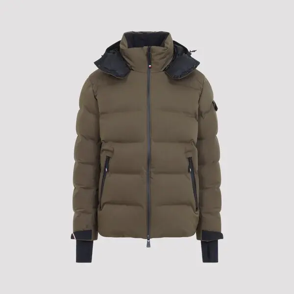 Moncler Quilted Down & Feather Jacket - Brown