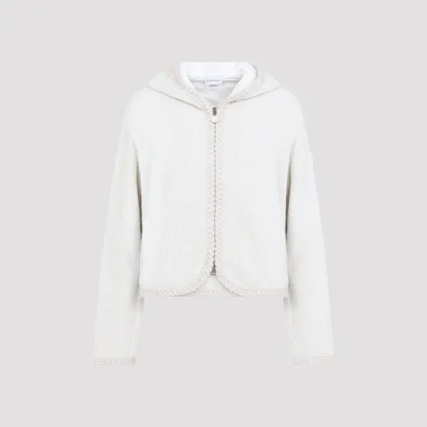 Moncler Zip-up Cardigan In Cotton Blend