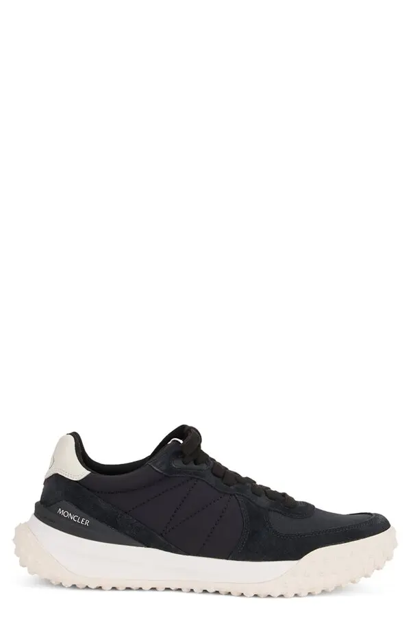 Moncler Thick-sole Sneaker With Breathable Upper - Black