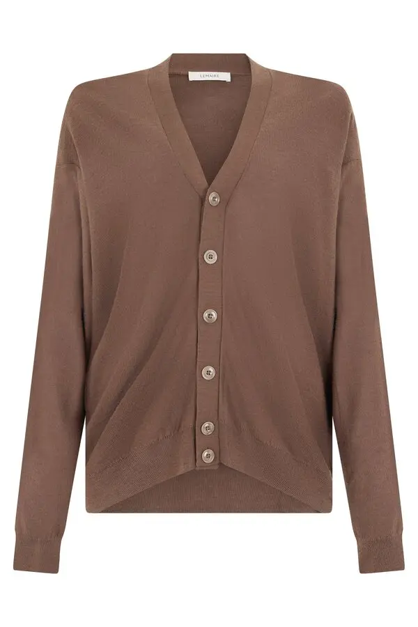 LEMAIRE Cardigan In Mixed Wool
