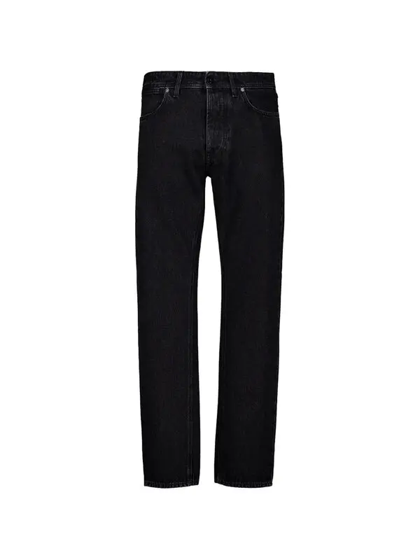 Stone Island Research Curved-pocket Jeans With Star Embroidery