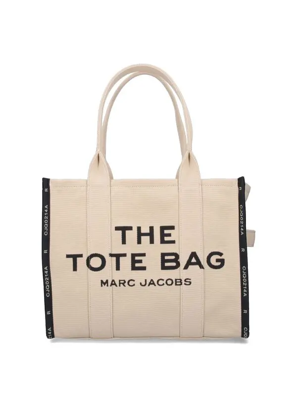Marc Jacobs Logo Canvas Tote Bag