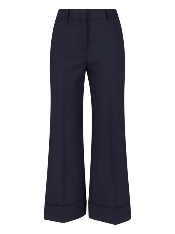 Incotex High-waisted Wide-leg Trousers