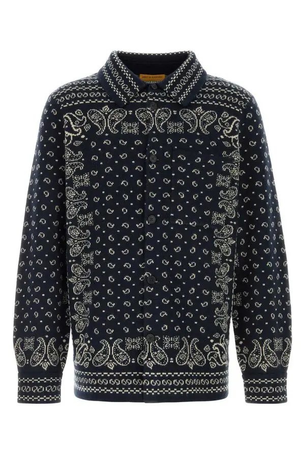 Guest In Residence Embroidered Cashmere Wild Rag Shirt